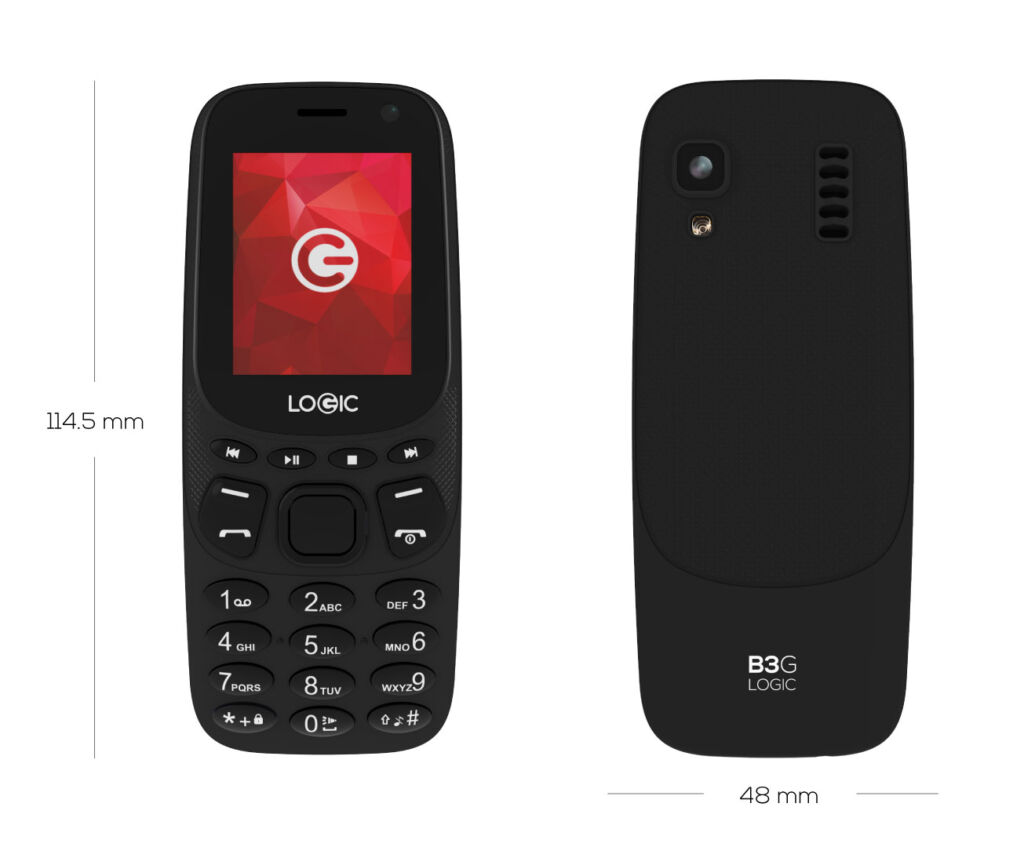 LOGIC | B3G TELÉFONO BÁSICO 3G CON CÁMARA DE 1.3 MP