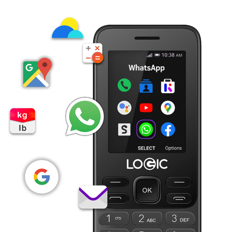 LOGIC | B8K TELÉFONO 3G BÁSICO CON ACCESO A REDES SOCIALES