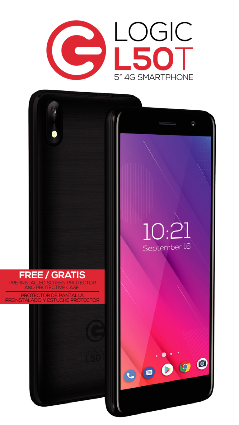 LOGIC | L50T SMARTPHONE 4G DE 5" CON FORMATO 18:9