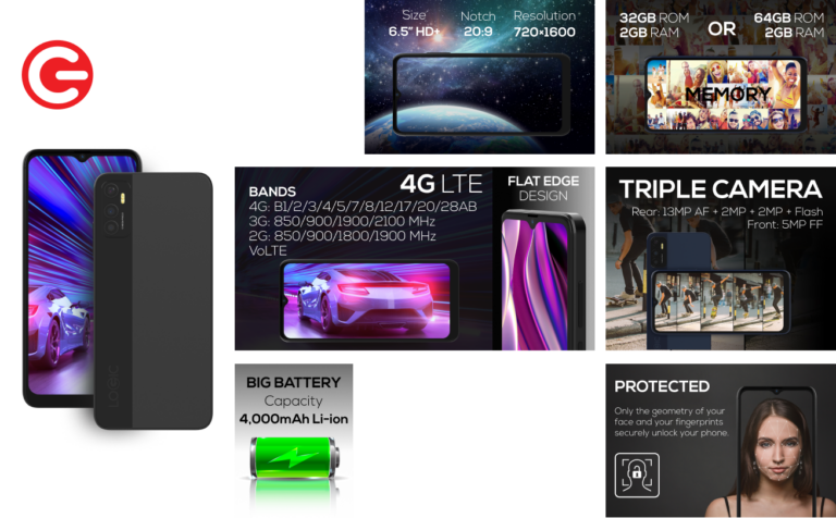 LOGIC | L65 LITE SMARTPHONE 4G DE 6.5” CON CÁMARA TRIPLE