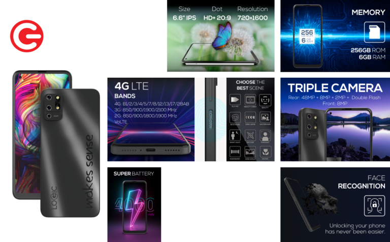 LOGIC L66 | SMARTPHONES 4G DE 6.6" CON PANTALLA