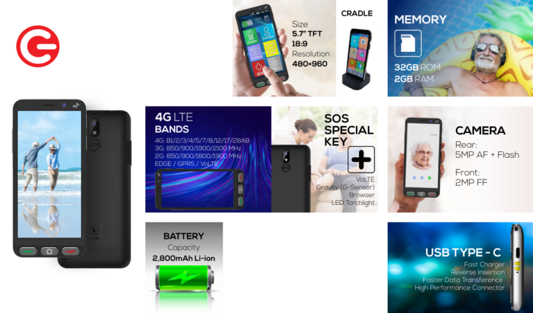 LOGIC | S57 SMARTPHONE 4G DE 5.7” CON TECLA SOS ESPECIAL